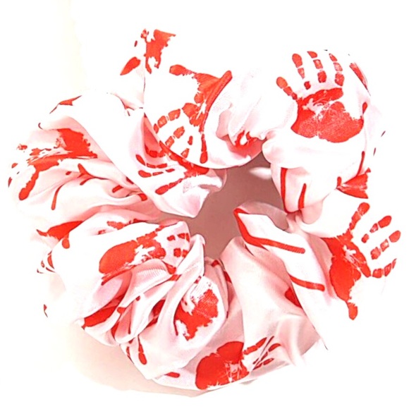 Accessories | Bloody Handprint Psycho Horror Crime Halloween Goth Hair ...